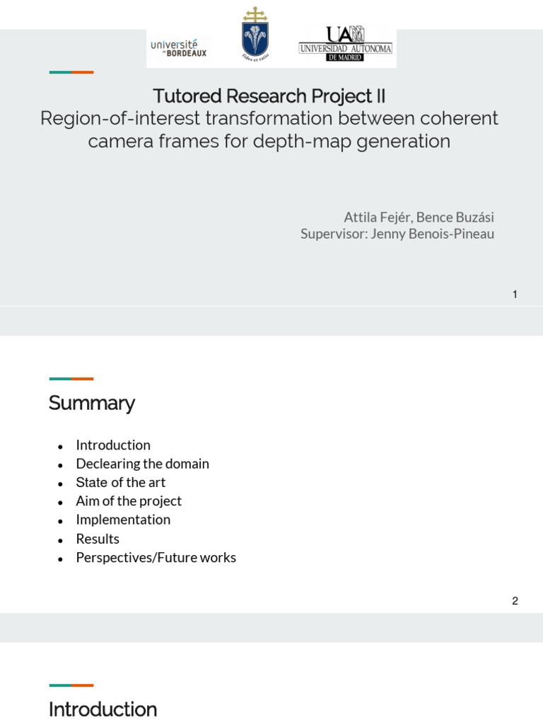 Region-of-Interest Transformation Between Camera Frames for Depth Map ...