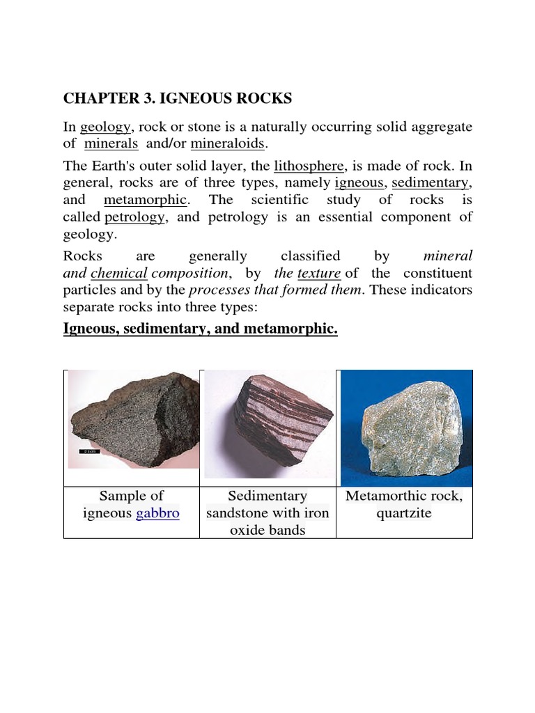 Igneous Rocks | PDF | Igneous Rock | Rock (Geology)