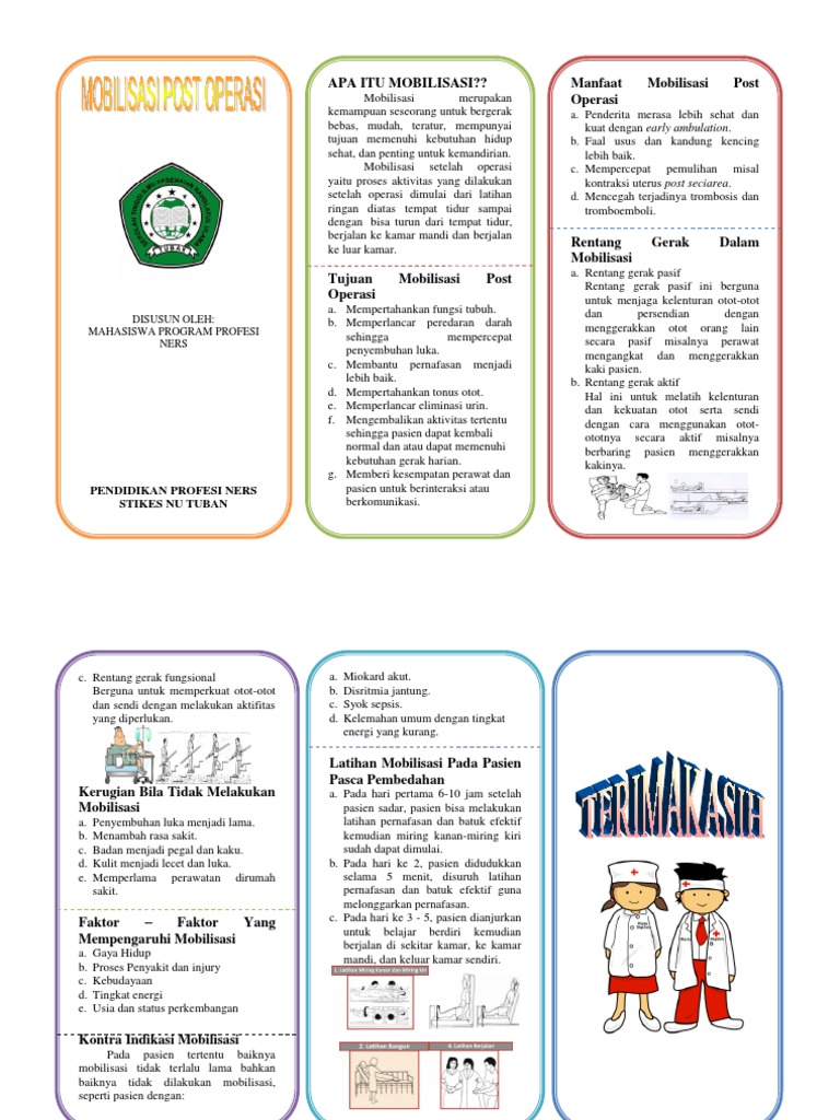 Leaflet Mobilisasi Post Op | PDF