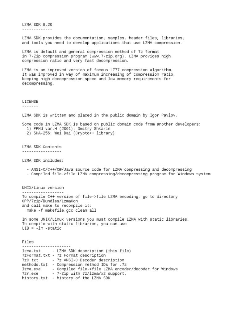 Lzma | Download Free PDF | Data Compression | Computer Engineering