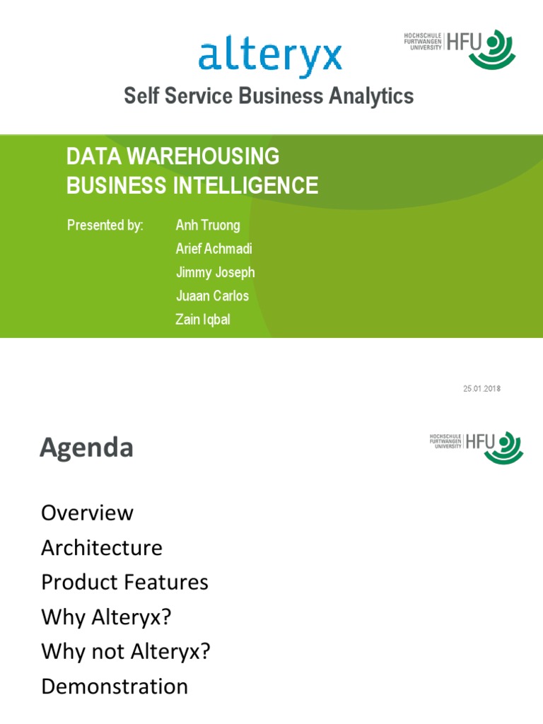 Alteryx Ppt Business Intelligence Sas Software