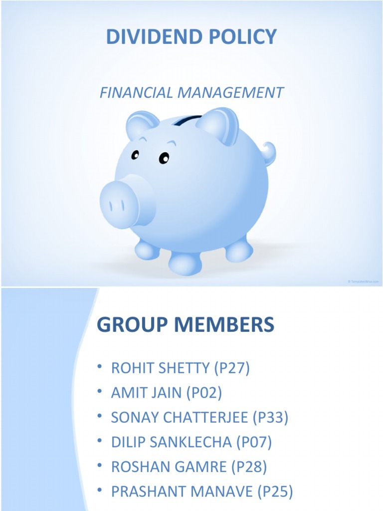 Dividend Policy: Financial Management | PDF | Dividend | Financial ...