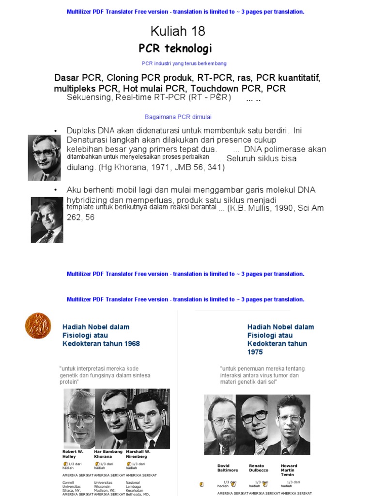 Touchdown PCR | PDF | Primer (Biologi Molekuler) | Reaksi Berantai Polimerase