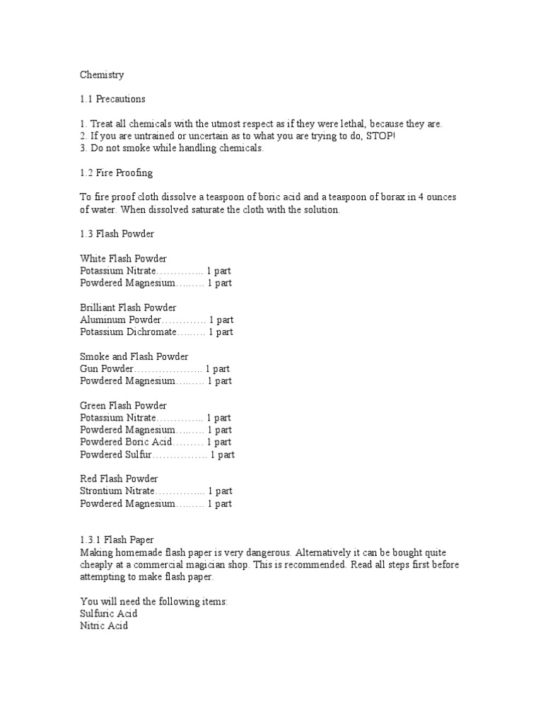 Kayakujutsu | PDF | Smoke | Atoms
