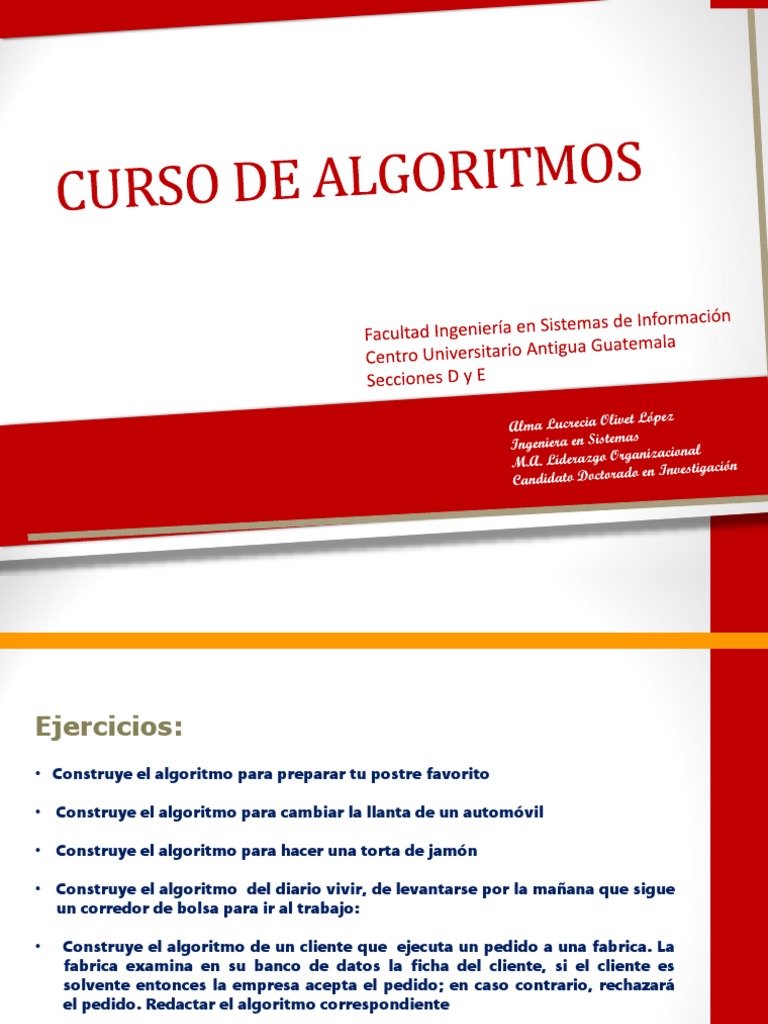Clase2-Algoritmos FormasRepresentacionAlgoritmicas1 | PDF | Algoritmos | Programa de computadora