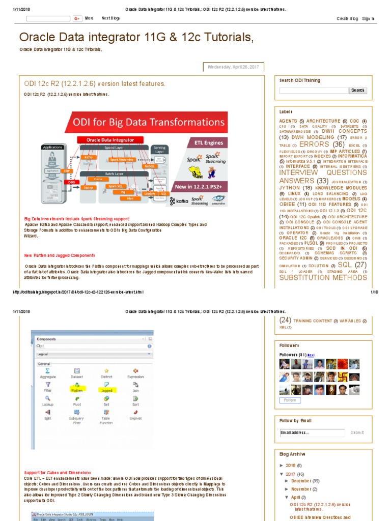 Oracle Data Integrator 11g And 12c Tutorials Odi 12c R2 12 2 1 2