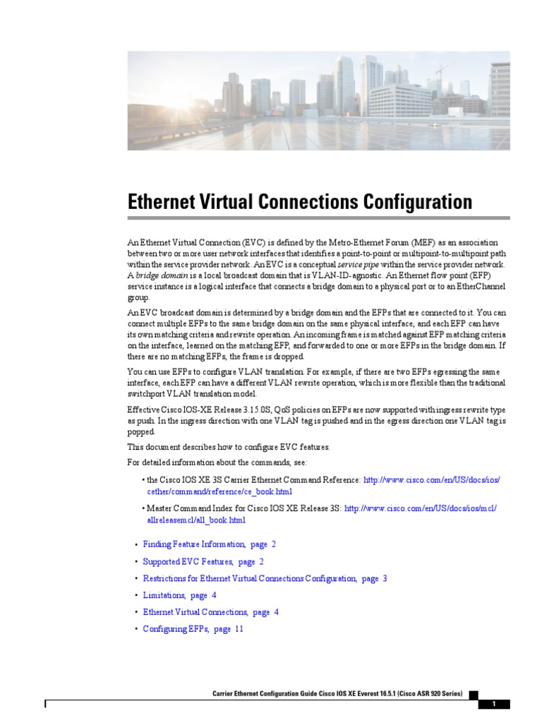 Configuring Ethernet Virtual Connections | PDF | Telecommunications ...