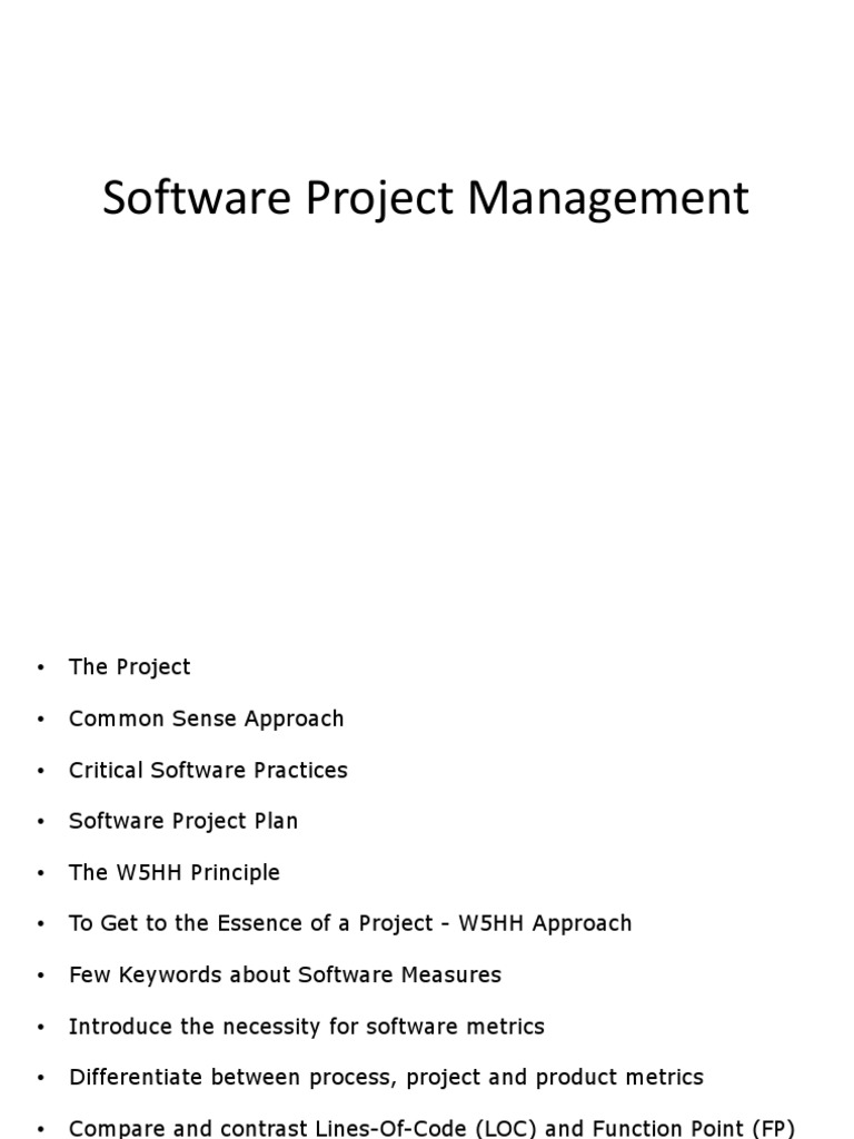 W5HH Principle | PDF | Software Development | Input/Output