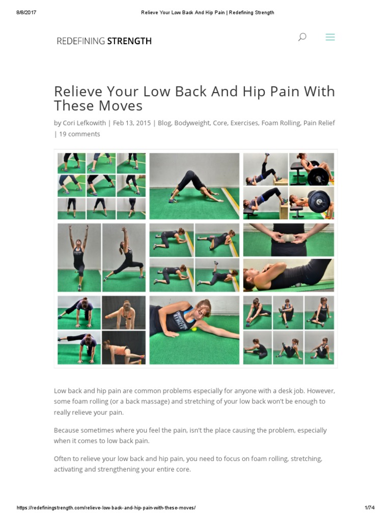 Relieve Your Low Back and Hip Pain RedefiningStrength | PDF ...