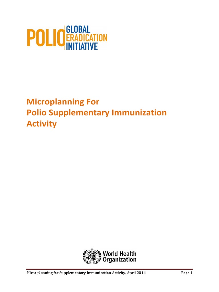 Micro-planning-Guidelines Aug2014 en | PDF | Logistics | Vaccines