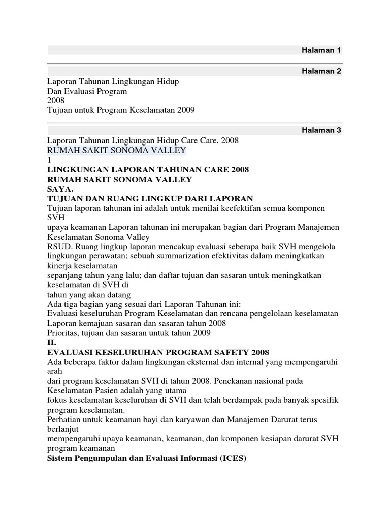 Contoh Kpi Fire Safety Pdf