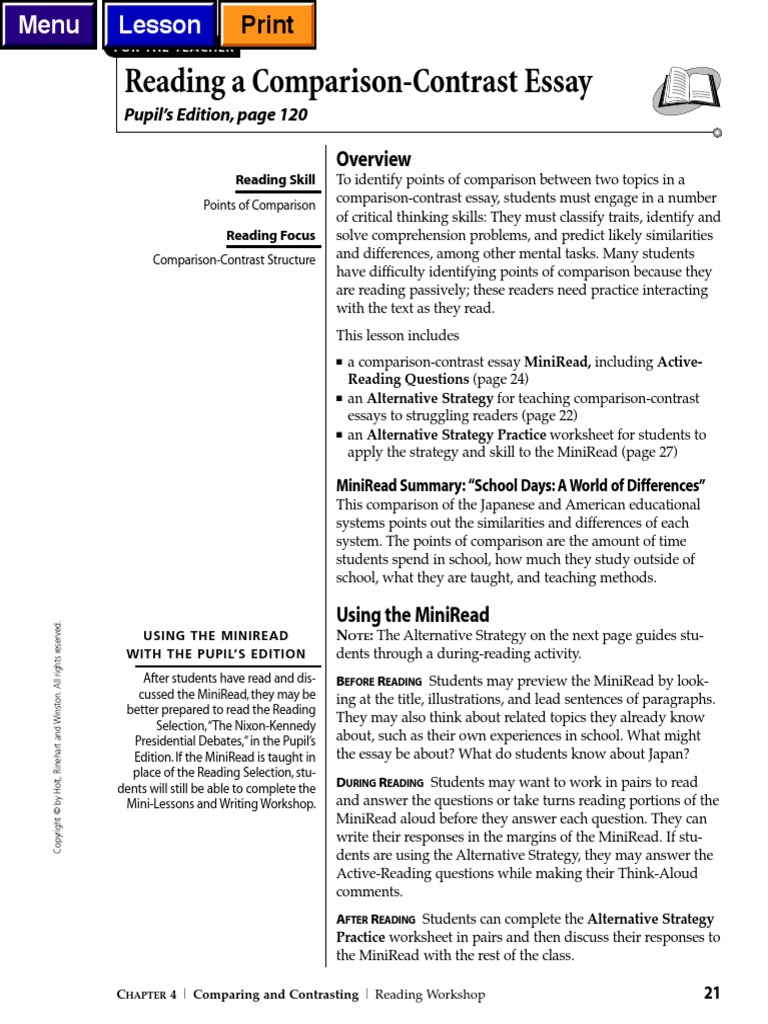 Alternative Readings | PDF | Reading Comprehension | Reading (Process)