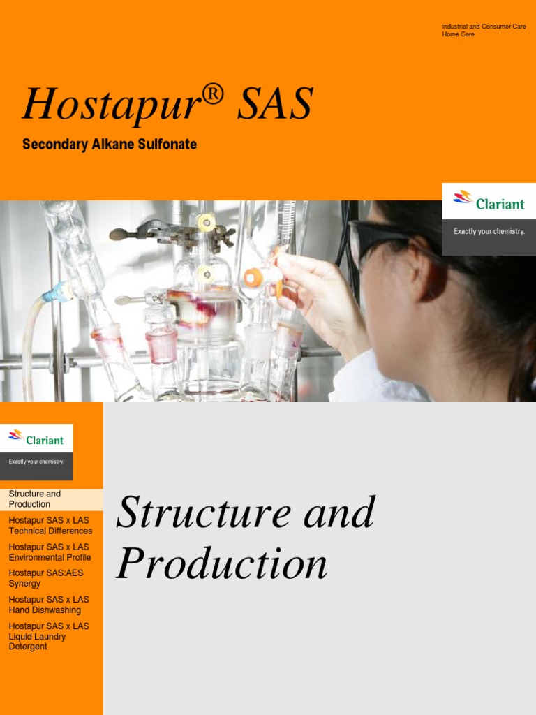 Hostapur SAS 60 | PDF | Surfactant | Detergent