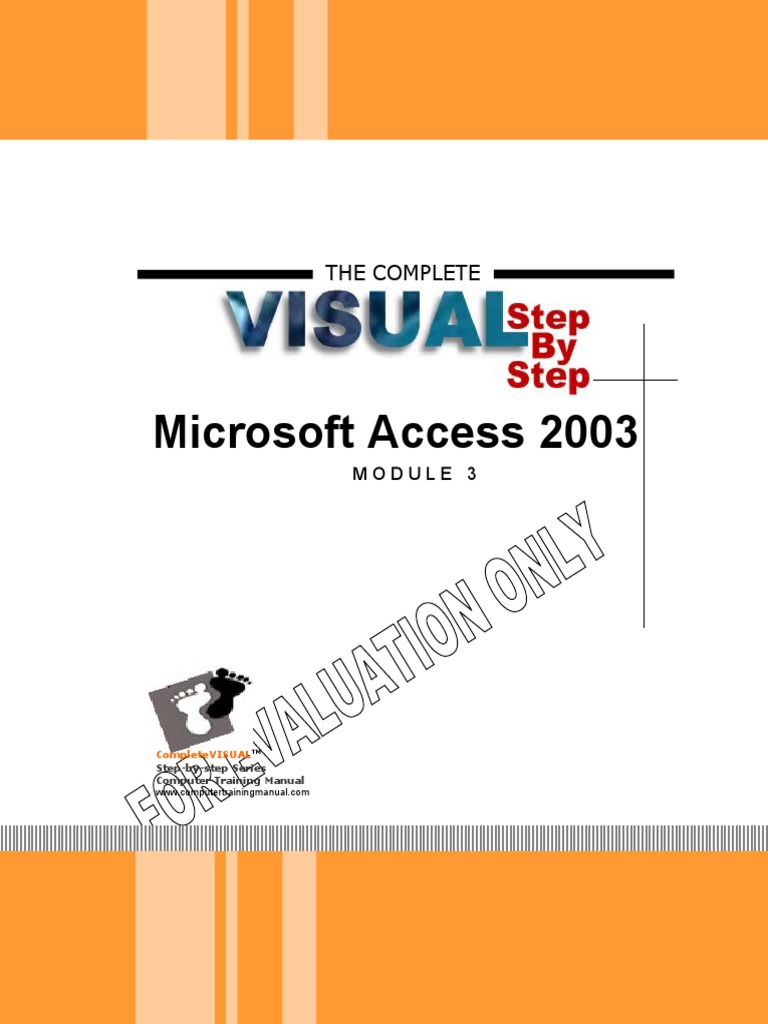 Microsoft Access 2003: The Complete | PDF | Database Index | Databases