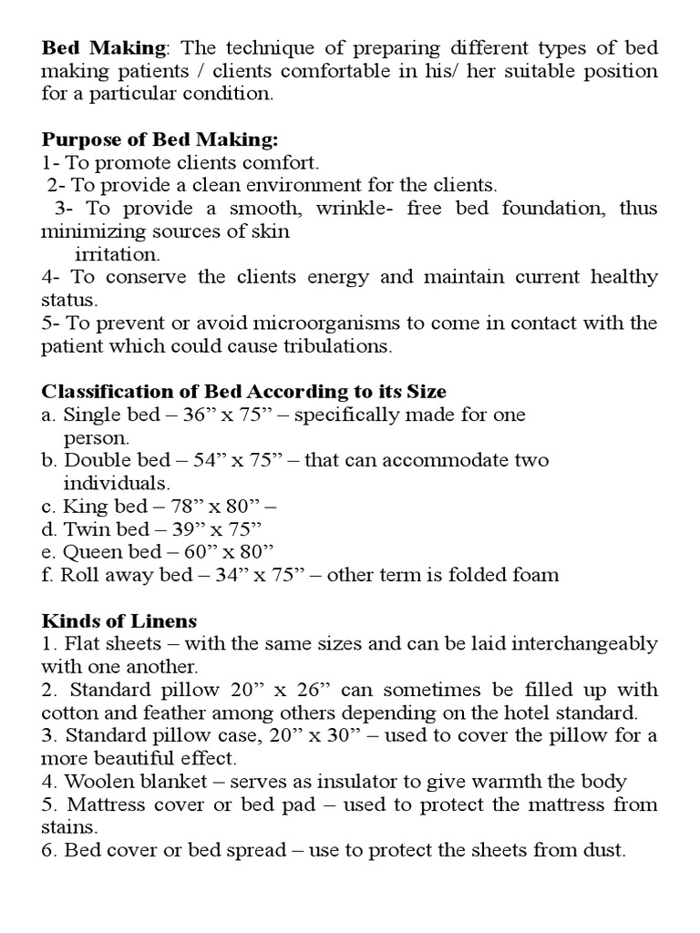 Proper Bed Making Techniques: A Guide to Preparing Beds According to ...