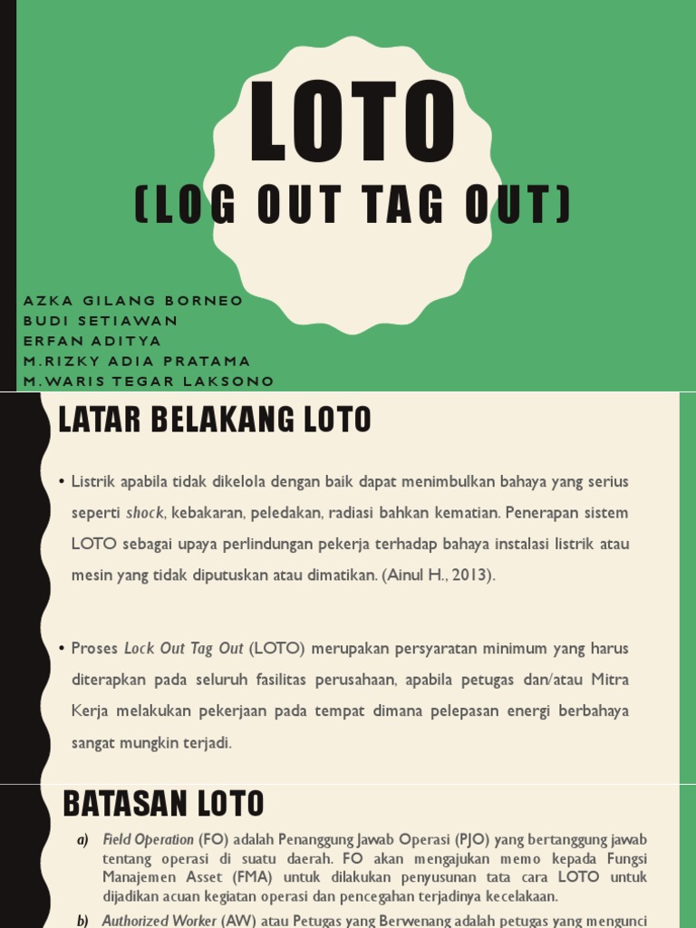 Sistem LOTO untuk Keamanan Kerja | PDF | Sains & Matematika | Komputer