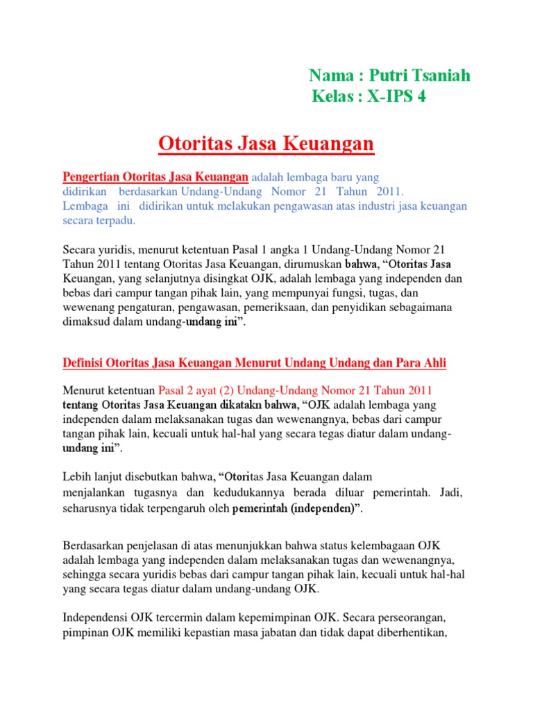 Materi OJK | PDF