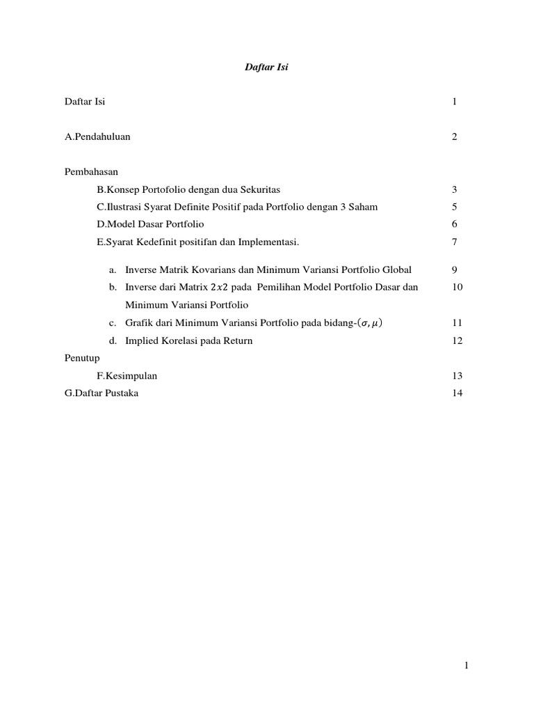 Tugas Akhir Analisis Matriks | PDF