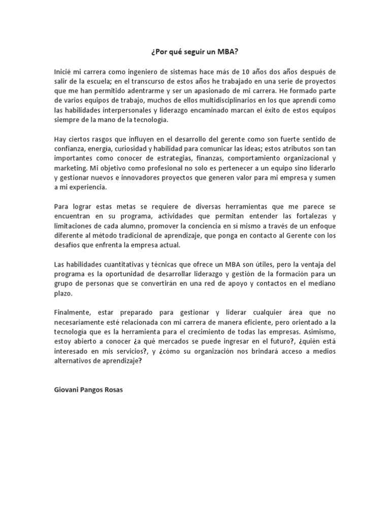 Ensayo Admision | PDF