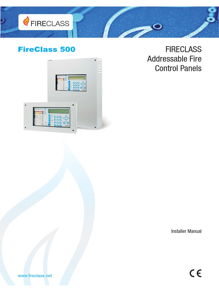 FireClass FC510 FC520 Addressable Fire Alarm Control Panel Manual | PDF ...