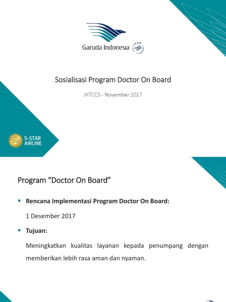 Program Doctor On Board 2017 | PDF