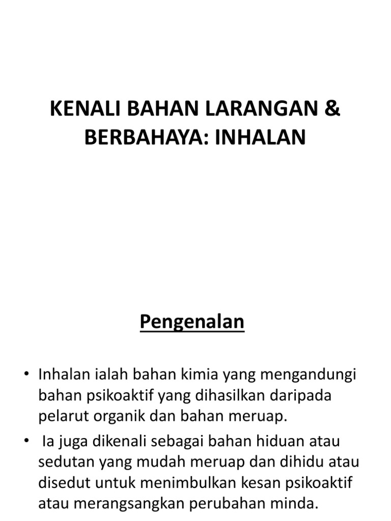 Jenis Inhalan | PDF