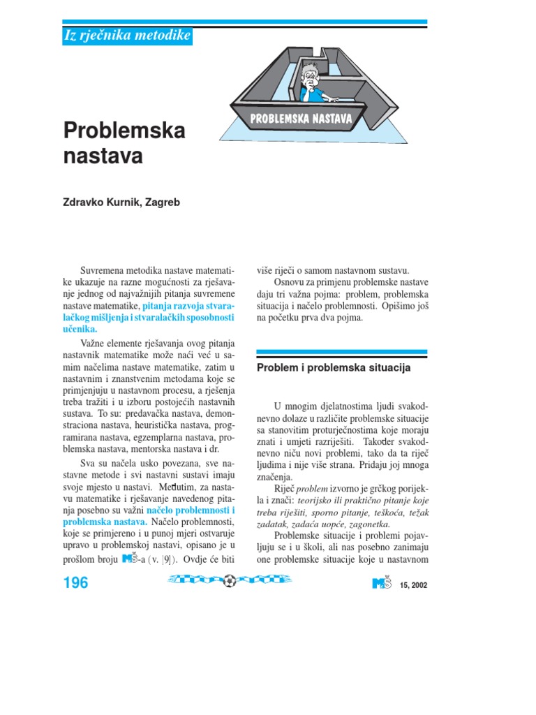 15-02 Problemska Nastava | PDF