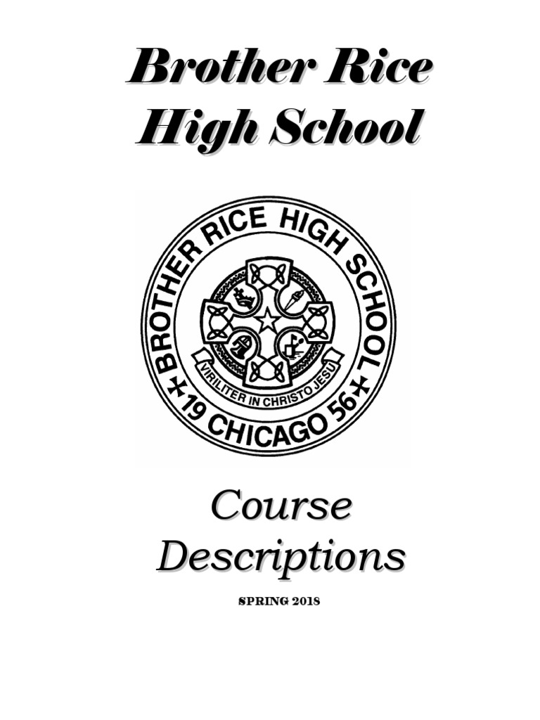 Brother Rice High School Course Descriptions Booklet 2018 | PDF ...