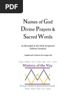 Names of God Chart | PDF | Names Of God In Judaism | Tetragrammaton