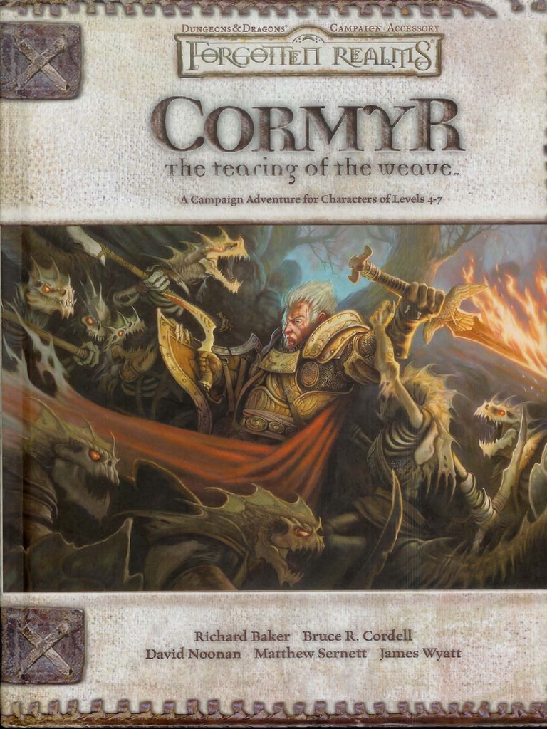 4th To 7th - Cormyr - The Tearing of The Weave PDF | PDF