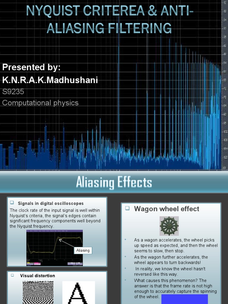 Nyquist Criteria & Anti-Aliasing Filtering - New2 | PDF | Sampling (Signal Processing) | Electronics