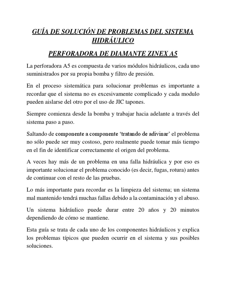 Guia de Solucion de Problemas A5 Espanol | PDF | Bomba | Tornillo