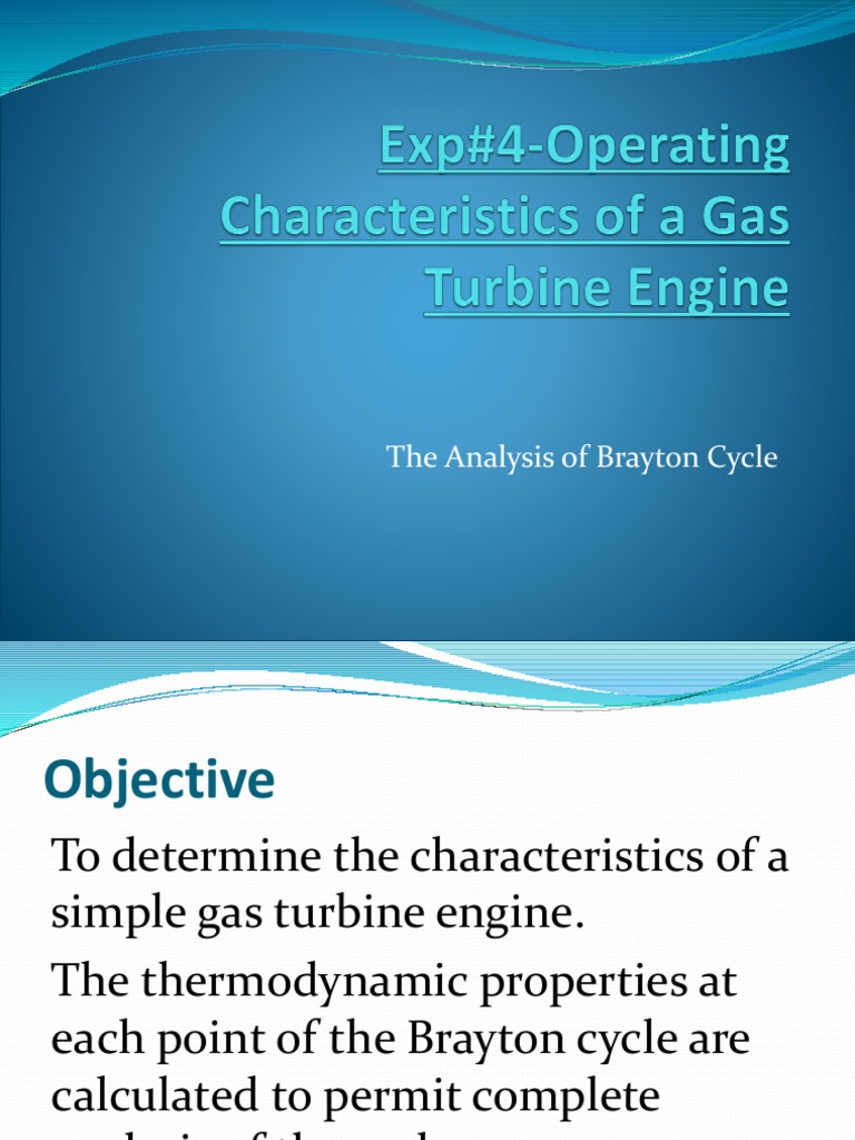 Exp 4-Gas Turbine Analysis | PDF | Gas Turbine | Energy Conversion
