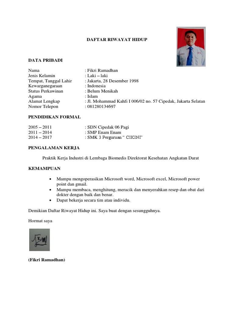 CV Fikri | PDF