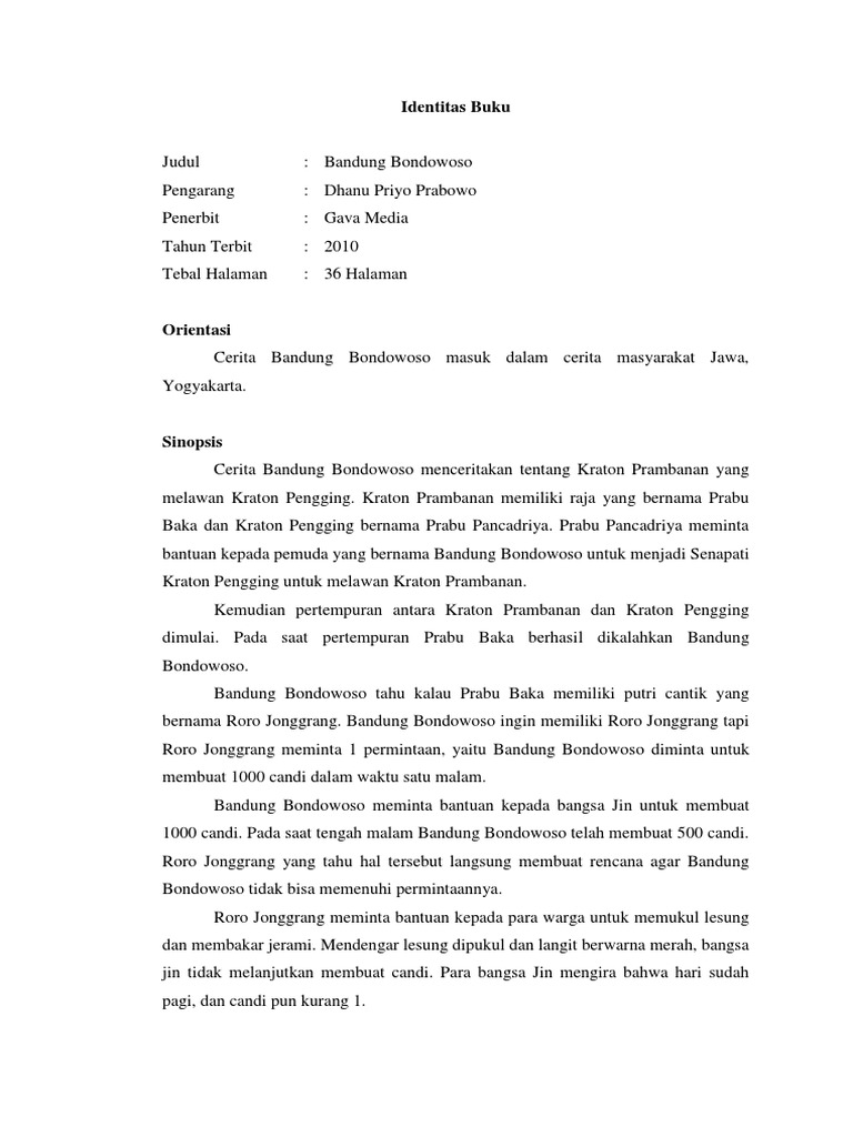 Identitas Buku | PDF