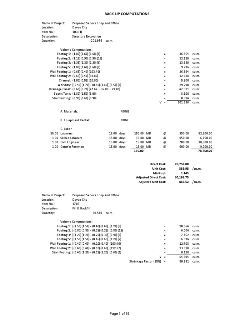 Back-Up Computations | Download Free PDF | Door | Polyvinyl Chloride