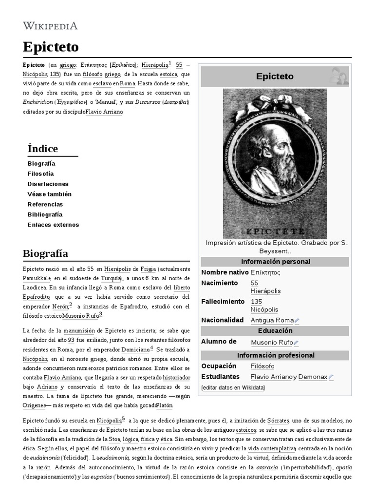 Epicteto | Epictetus | Philosophical Science