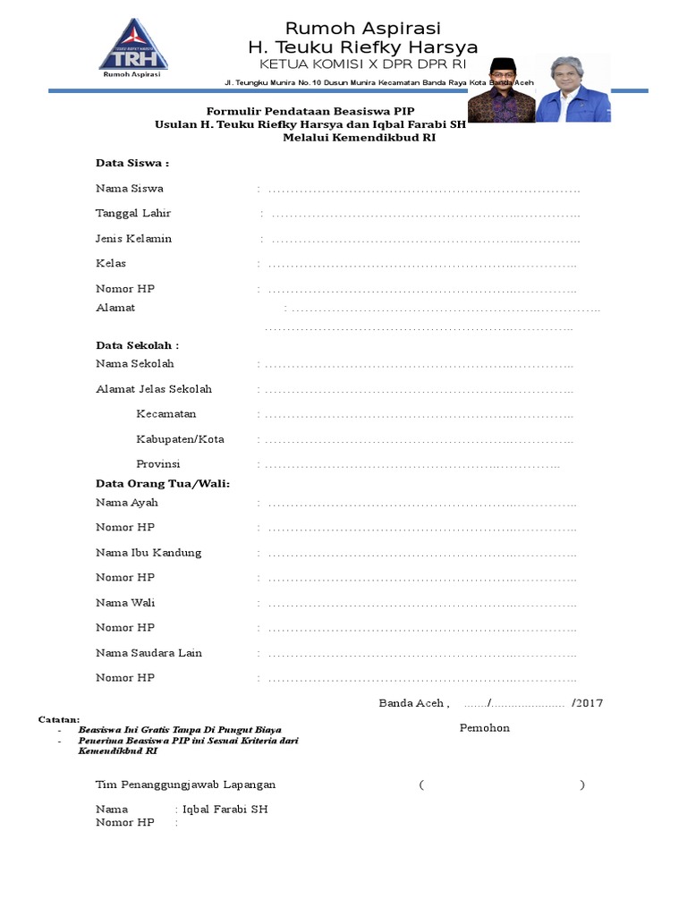 Upgrad Formulir PIP Baru-1 | PDF