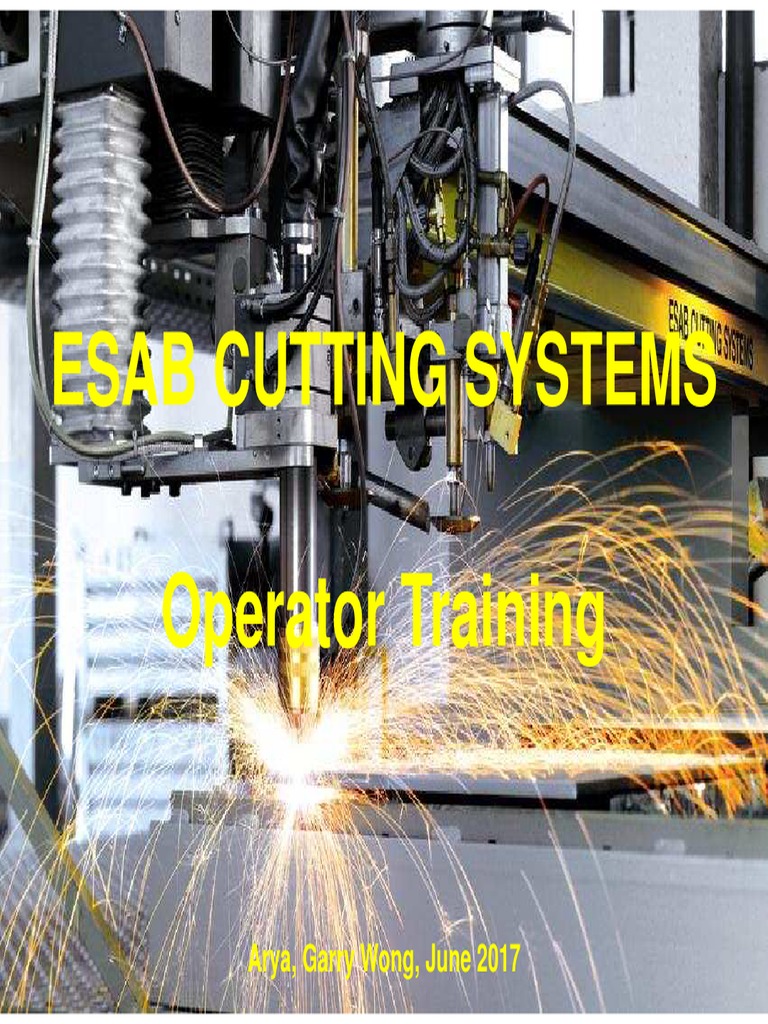 ESAB CNC Presentation - Operator Training - Jun 17 | PDF | Numerical ...