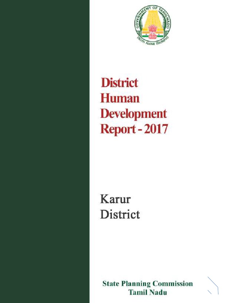 Karur | PDF | Human Development Index | Infant Mortality