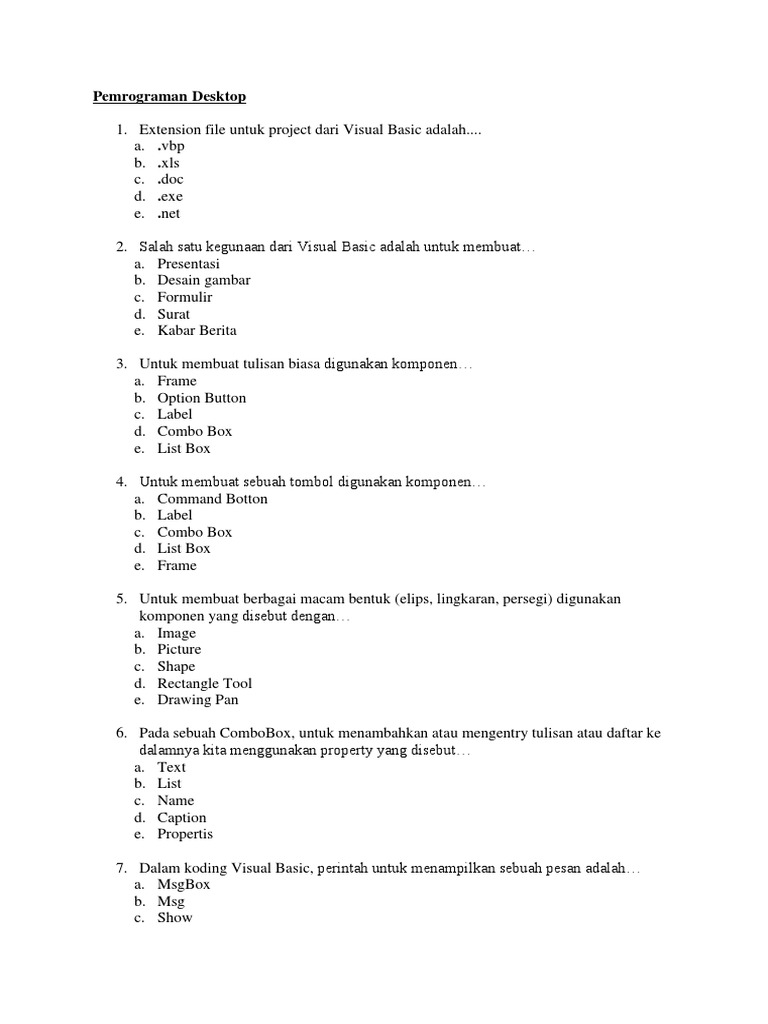 Soal Us RPL Paket 1 | PDF