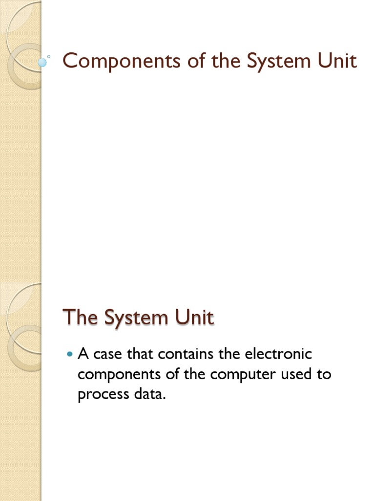 Understanding Computer System Units | PDF | Computer Data Storage ...