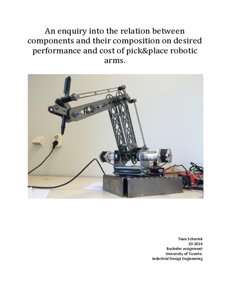 Project Robot Arm | PDF | Servomechanism | Transmission (Mechanics)