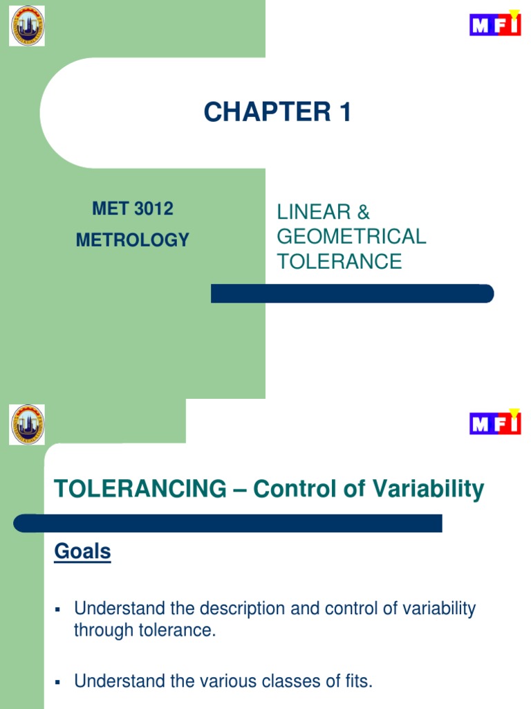 Metrology Chapter 1 | PDF | Engineering Tolerance | Teaching Mathematics