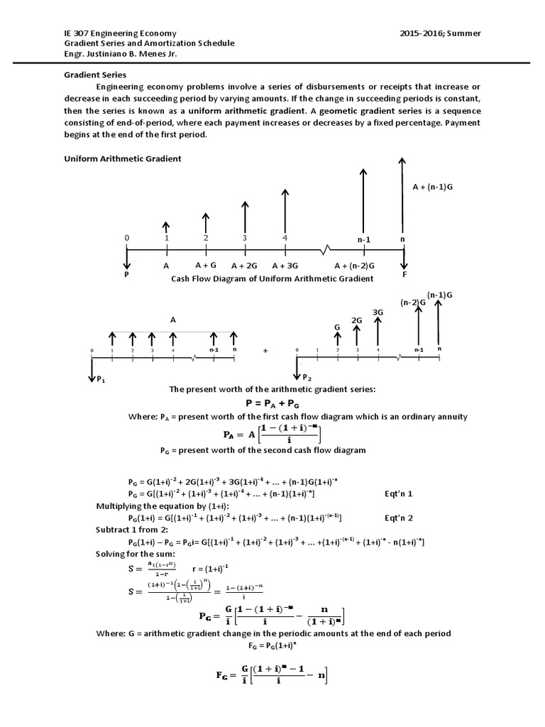 Gradient Series and As | PDF | Interest | Compound Interest