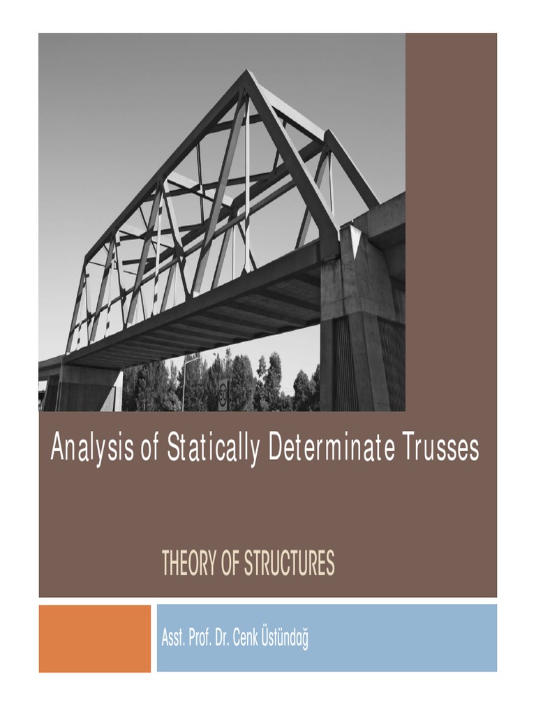 Analysis of Statically Determinate Trusses | PDF | Truss | Beam (Structure)