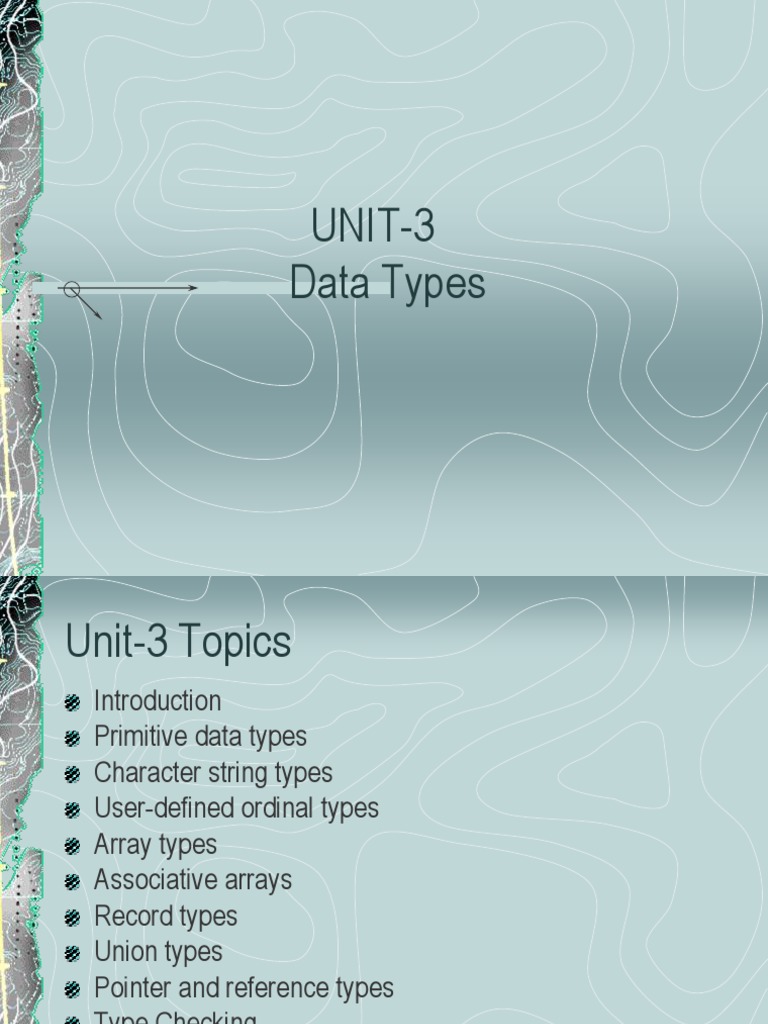 Unit-2 PPL Datatypes | PDF | Pointer (Computer Programming) | Data Type