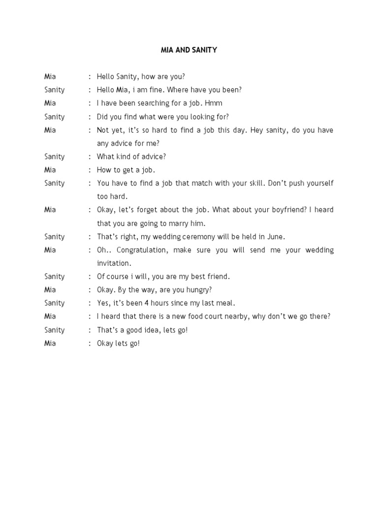 Dialog Bahasa Inggris | PDF