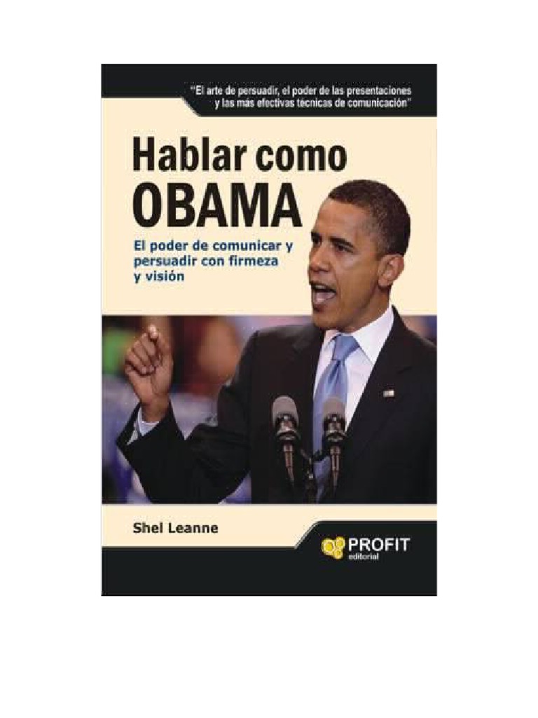 Leane Shel - Hablar Como Obama | PDF | Barack Obama | Partido Demócrata (Estados Unidos)