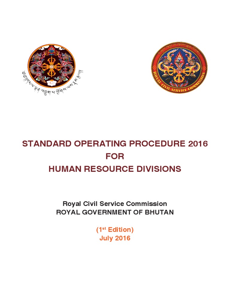 SOP For HR Officers | PDF | Civil Service | Human Resource Management